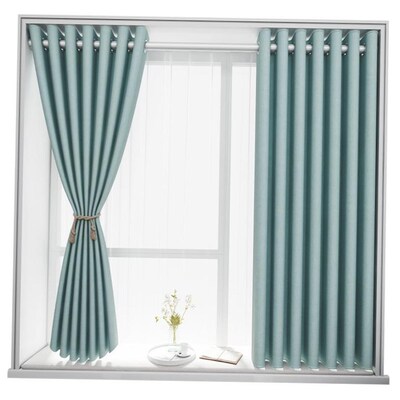 Bedroom window cooling shading cloth black curtain heat ins