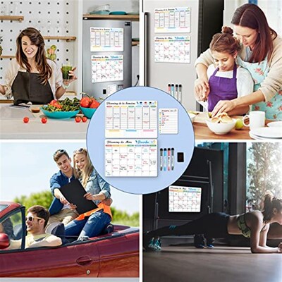 2023 New Magnetic Monthly Weekly Planner Calendar Table Dry