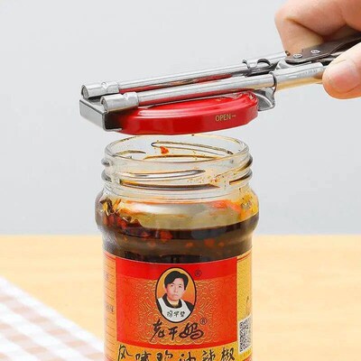 Adjustable Multi-Function Bottle Opener Stainless Steel Lids