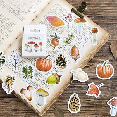 45pcs/pack Forest Pumpkin Label ers Decorative Stationery er