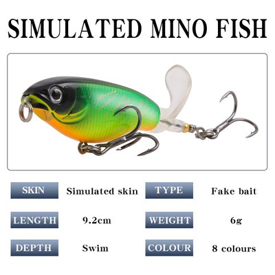 Luya Bait Propeller Water Surface Laser Reflective Mini Noi