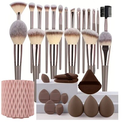 1-20PCS Makeup rushes Set Foundation Eye Shadow lush Highlig