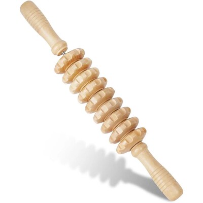 Wooden Massage Roller Manual Fasca Trgger Pont Release Cellu