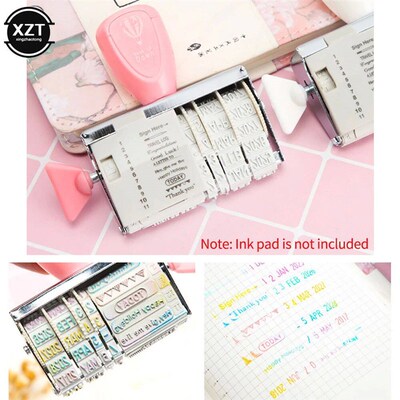 Cute Date Stamp for Planner Clear Stamps Bussiness Rubber St