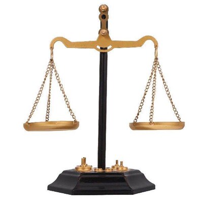 Vintage Decorations Table Retro Scale Balance Artwork Iron