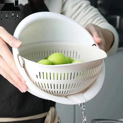 Kitchen Fruit Tray Removable Double Layer Fruit And Vegetabl