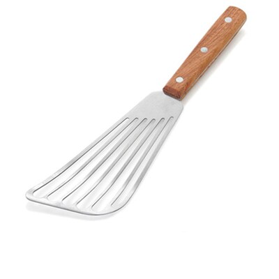 Fish Spatula Kitchen Slotted Turner Wood Handle  Foodservice