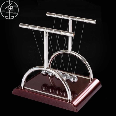 Desk Toy Fun Gift Newtons Cradle Steel Balance Ball Pendulum