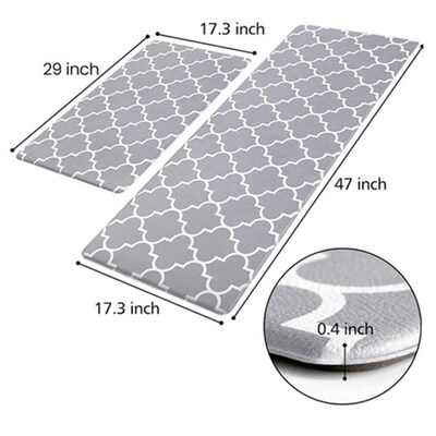 Kitchen Mat Rug Standing Foam Cushioned Waterproof Non-Slip