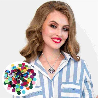 170pcs Round Cotton Pads for 30mm Aromatherapy Pendant