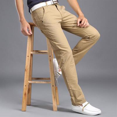 Mens Chinos Large Size Pants Man Cotton Trousers 男士休闲裤