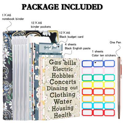 budget binder with 30pcs money organizer cash savings book