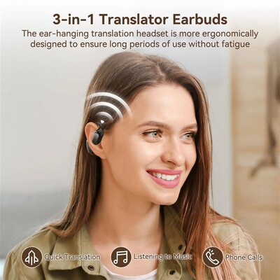 Translation Earbuds Real Time, 150 Languages  AI Translator