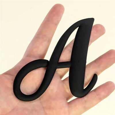1pcs Black Latin Alphabet Charms For Beach Bag Accessories R