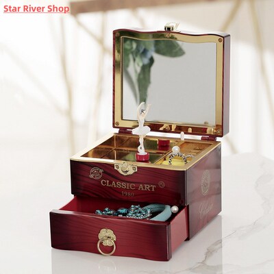 DIY Music Box Jewelry Box Spinning Dancing Girl Day Gift New