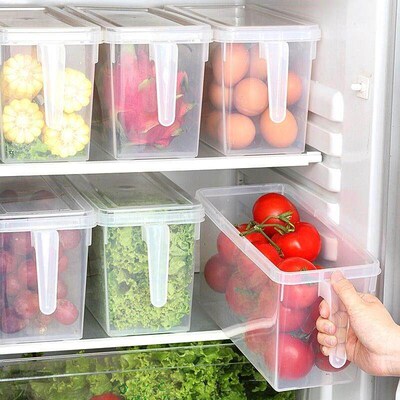 buckets refrigerators food storage boxes transparent