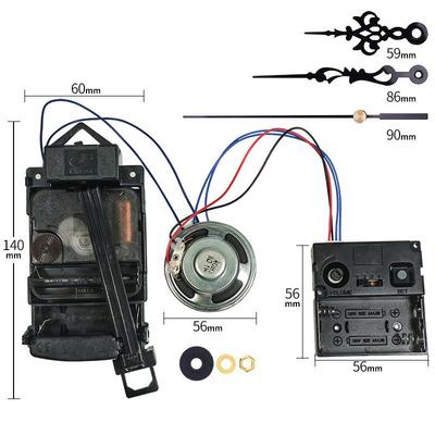 热销4X4西敏寺音乐盒带喇叭12888摇摆钟机芯整点报时钟表配件套装