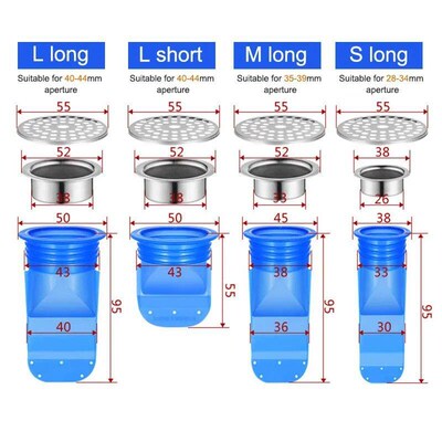 Pest Control Silicone Anti-odor Stainless Steel ver Floor Dr