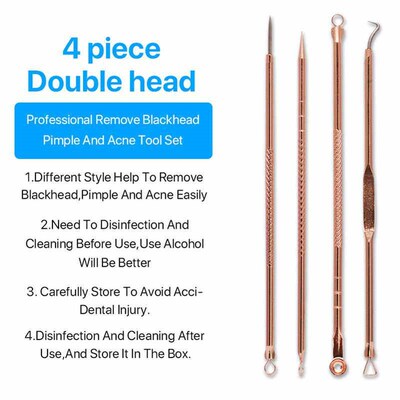 4pcs/set Professional Blackhead Acne Remover Spot Pimple Ble