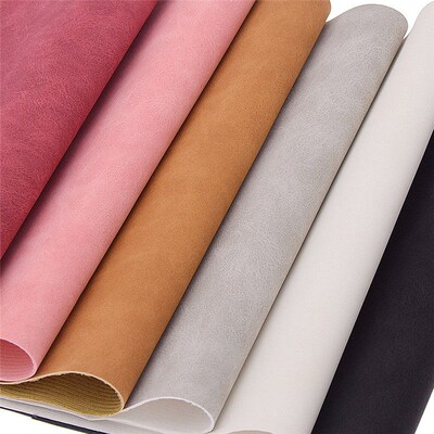 Lychee Life 21x29cm A4 Faux Suede PU Leather Fabric For Garm