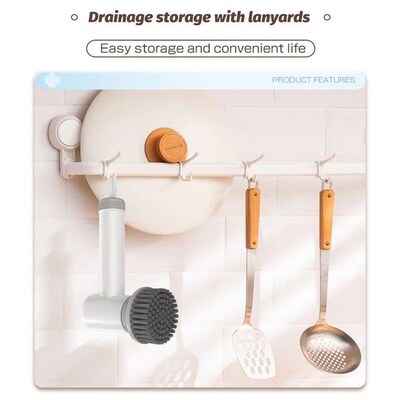 New Wireless Electric Cleaning Brush Housework Kitchen Dishw
