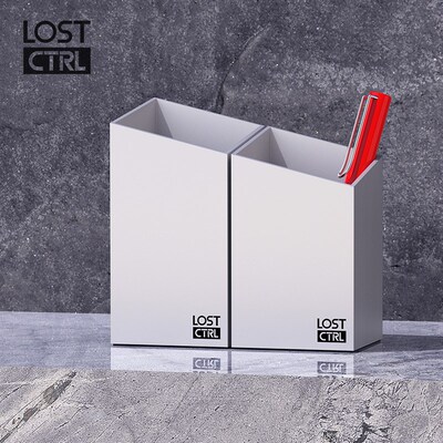 LOST CTRL 铝合金笔筒 桌面建筑 点缀生活 CNC加工 办公礼品 定制