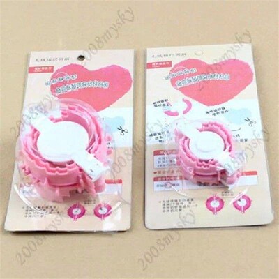 2X Size L+S Heart Pom Pom Maker Baby Fluff Ball Knitting