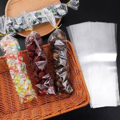 100-200PCS Transparent Cellophane Bags Candy Lollipop