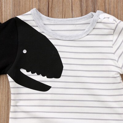 Citgeett Spring Newborn Baby Boy Girl Dinosaur Romper Long S