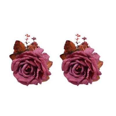 Cloth Flower Curtain Tie Backs Rose Curtain Tieback Clip