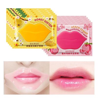 20pcs Crystal Collagen Lip Mask Lips Care Moisturizing Firmi