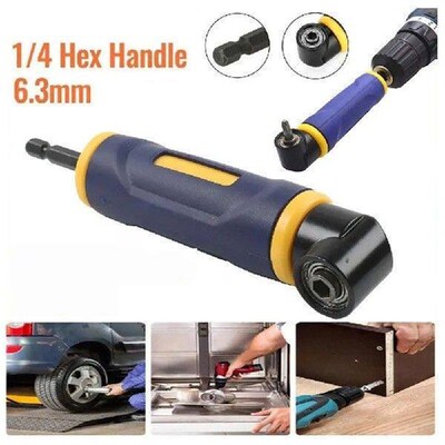 90 Degree Right Angle Extension Screwdrive Blue Multi