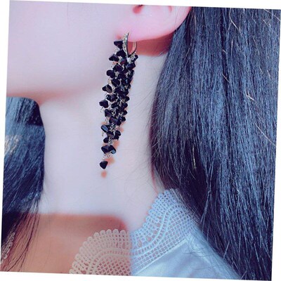 JUWANG Super Fashion Shine Glamour Crystal Temperament Earri