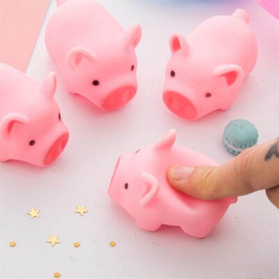 Creative Glutinous Rice Ball Shaped Pig Animal Squeeze Stres