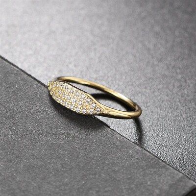 Minimalist Women's Stacking Rings rendy Dainty Zirconia