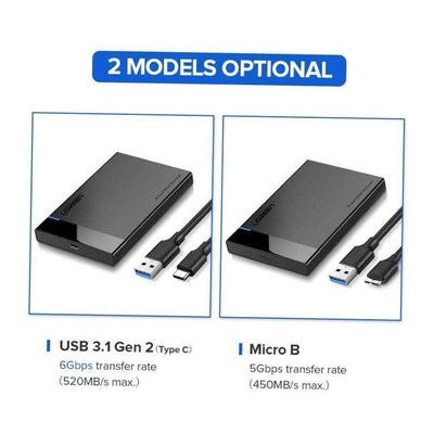 Hard Drive for SSD Disk HDD Box Type External HDD Enclosure