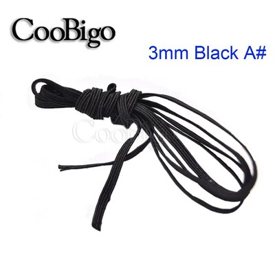 10yards Black / White Sewing Elastic Band Webbing Spandex 3m