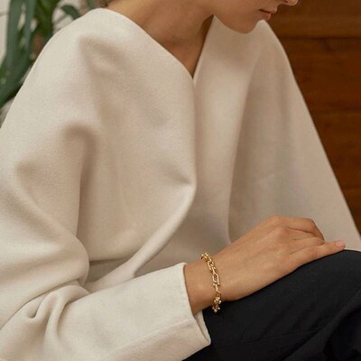 Knuckle BrletIns Exaggerated Brlet Hip Hop Tide Thick Chain