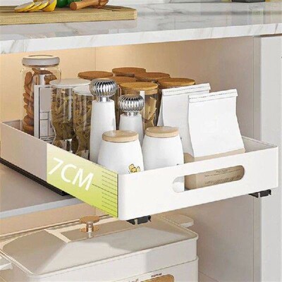 Convenient Pull Out Cabinet Extendable Drawer Kitchen