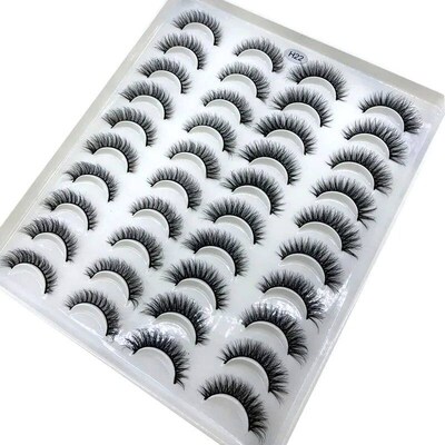 20 Pairs 3D Faux Mink Lashes Natural False Eyelashes Dramati