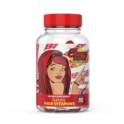 VYTA-MENDS Hair Growth Vitamins, Hair Gummies, Cherry Bom