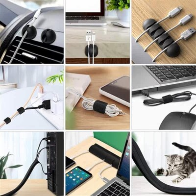 Cable Management Organizer Kit, 126Pcs,Cable Sleeve,Self Adh
