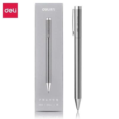 Deli Metal Sign Pen Gel Ink Pen 9.5mm Signing Stylo PREMEC S
