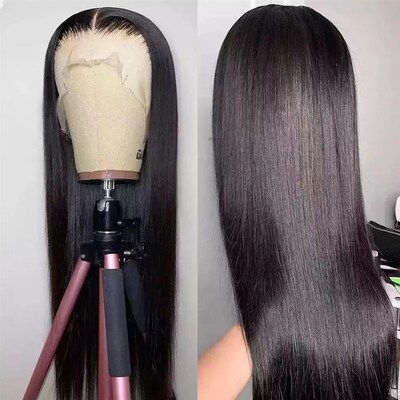 250 Density 30 40 Inch Bone Straight 13x6 HD Transparent Lac