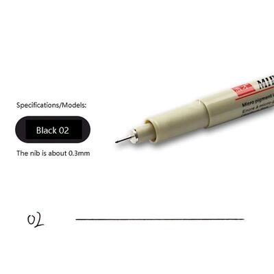 Pigment Liner Pigma Micron Ink Marker Pen 0.05 0.1 0.2 0.3 0