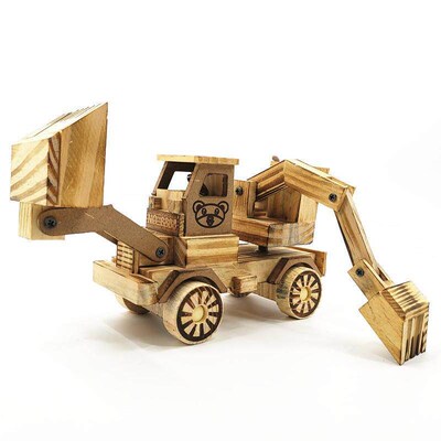 Scenc spot hot sale wooden large excavator engneerng