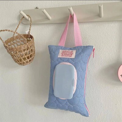 Macaron Color Cotton Baby Wet Wipe Pouch Portable Wipes Hold
