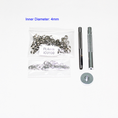 100sets Silver metal eyelets 4mm 5mm 6mm 8mm 10mm 12mm 14mm