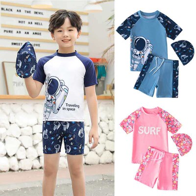 New Childrens Swimwear for Boys and Girls Split Quick-dryin
