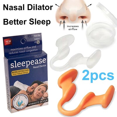 1/2Pcs Silicone Nose Clip Anti Snoring Nasal Dilator Stop Sn